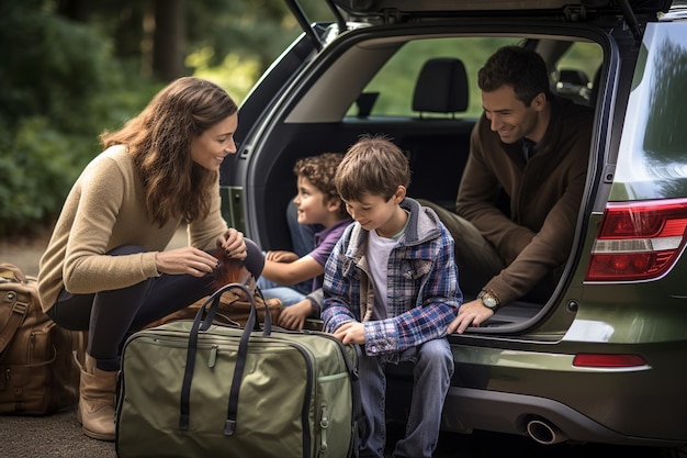 Premium AI Image | Family_Mindful_Packing Premium AI Image | Family_Mindful_Packing