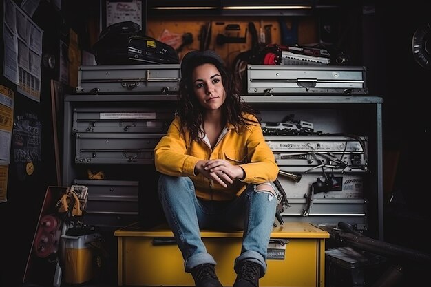 Premium Photo | Family Remodeling Empowering Young Woman in DIY Toolbox ... Premium Photo | Family Remodeling Empowering Young Woman in DIY Toolbox ...