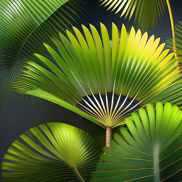Premium AI Image | Fan palm leaves tropical tree plant swaying fronds ... Premium AI Image | Fan palm leaves tropical tree plant swaying fronds ...