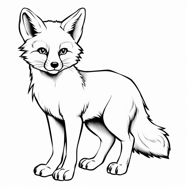 Premium Photo | Fantastic Fox Coloring Pages Perfect for Little Artists ... Premium Photo | Fantastic Fox Coloring Pages Perfect for Little Artists ...