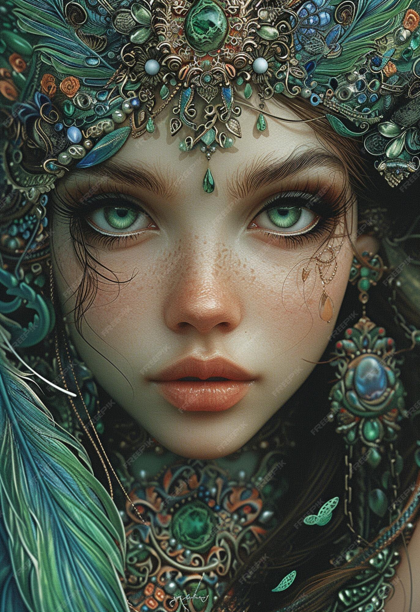Premium Photo | Fantasy art character concept print design Card game Premium Photo | Fantasy art character concept print design Card game