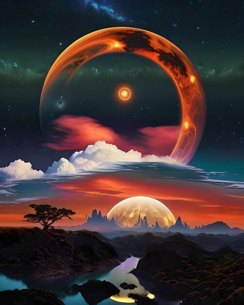Premium Photo | Fantasy landscape Premium Photo | Fantasy landscape