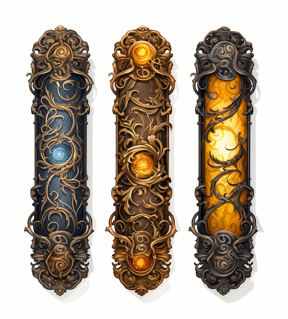 Premium AI Image | fantasy scroll Premium AI Image | fantasy scroll
