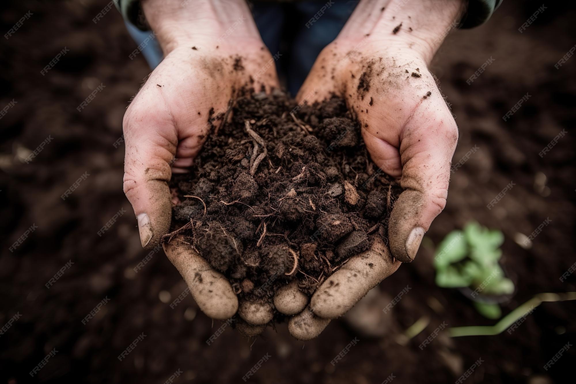 Premium AI Image | Farmer Working with Soil in Regenerative Agriculture ... Premium AI Image | Farmer Working with Soil in Regenerative Agriculture ...