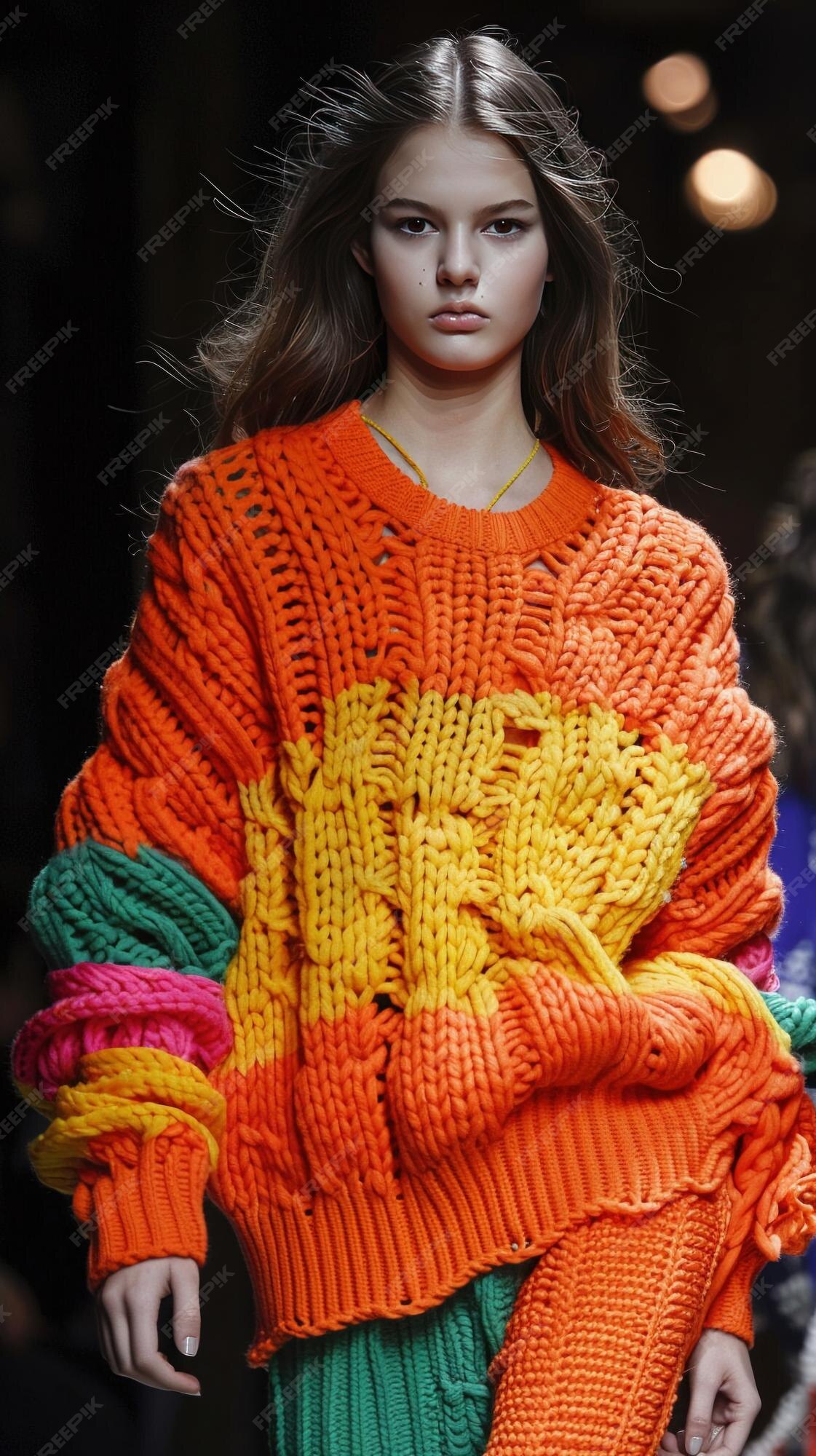 Premium Photo Fashion Models On The Runway Showcasing Bold