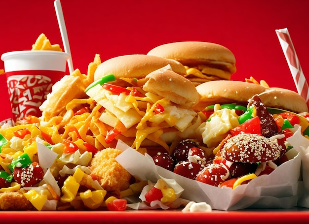 Premium AI Image | Fast Food Premium AI Image | Fast Food