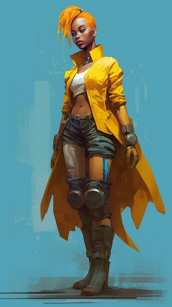 Premium Ai Image Female Character Design Art