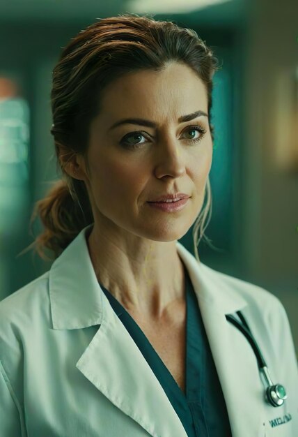Premium Photo | Female Doctor in Medical Setting Premium Photo | Female Doctor in Medical Setting