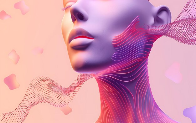 Premium Photo A Female Neck With A Neck That Says Quot Physique Quot On It