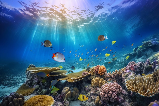 Premium Photo | Fish swimming in the ocean Premium Photo | Fish swimming in the ocean
