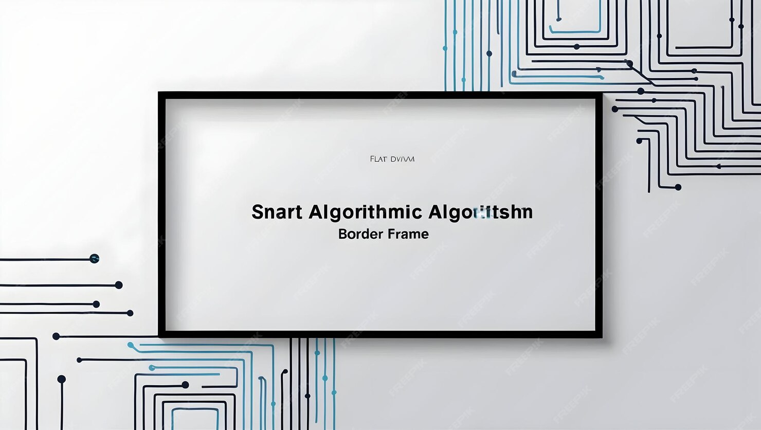 Flat Ai Driven Algorithmic Border Frame A Minimalistic Border Frame