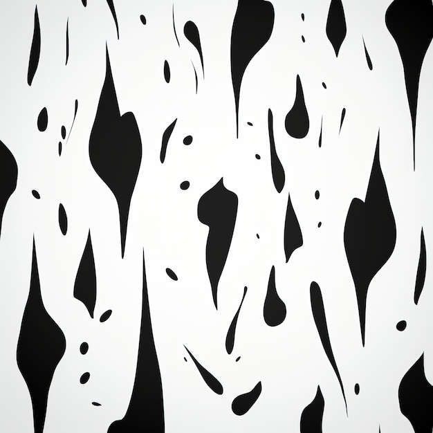 Premium AI Image | flat seamless cow print pattern simple black Premium AI Image | flat seamless cow print pattern simple black