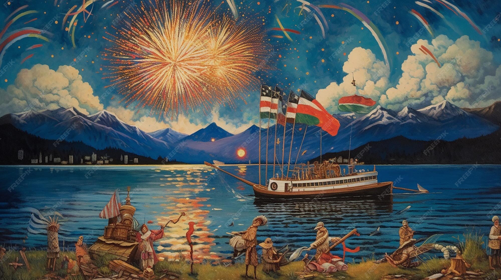 Premium AI Image | Flathead 4th of July generative AI Premium AI Image | Flathead 4th of July generative AI