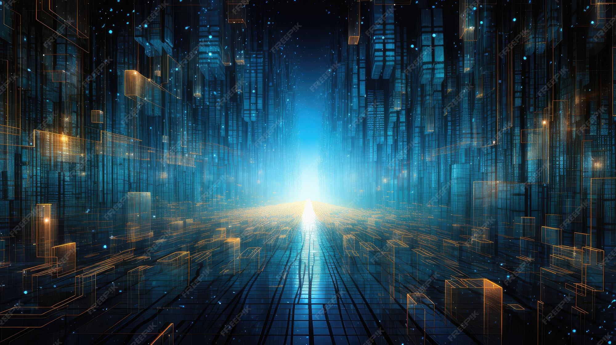 Premium Photo | Flow cyberflow matrix matrix illustration design data network science binary ...