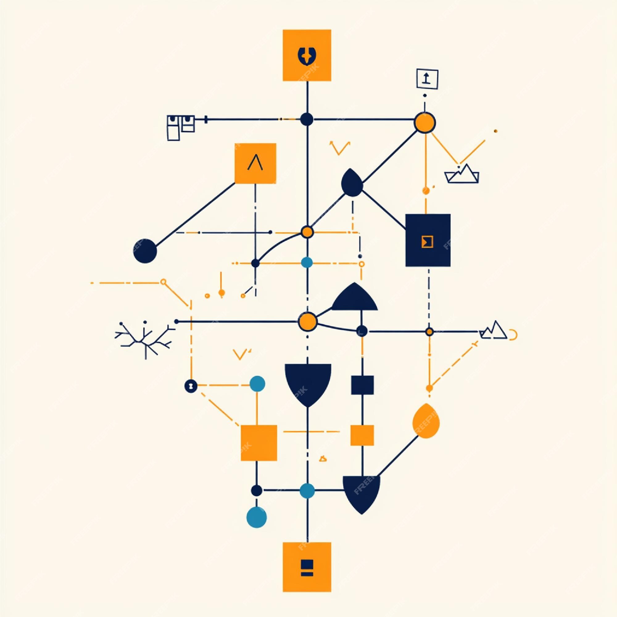 A Flowchart Of A Mathematical Algorithm Illustrating The Stepbystep Process Of Solving A Problem