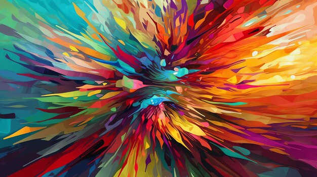 Premium Photo | A flurry of jagged angular shapes digital art illustration Premium Photo | A flurry of jagged angular shapes digital art illustration
