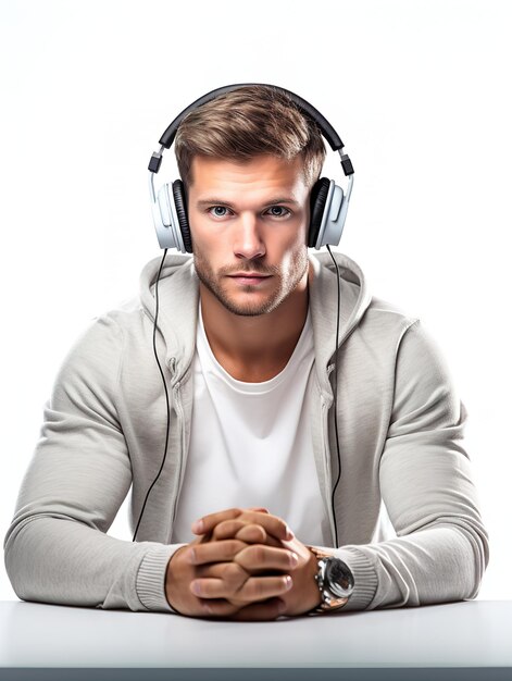 Premium Photo Focused Male Programmer Coding Ai Generated
