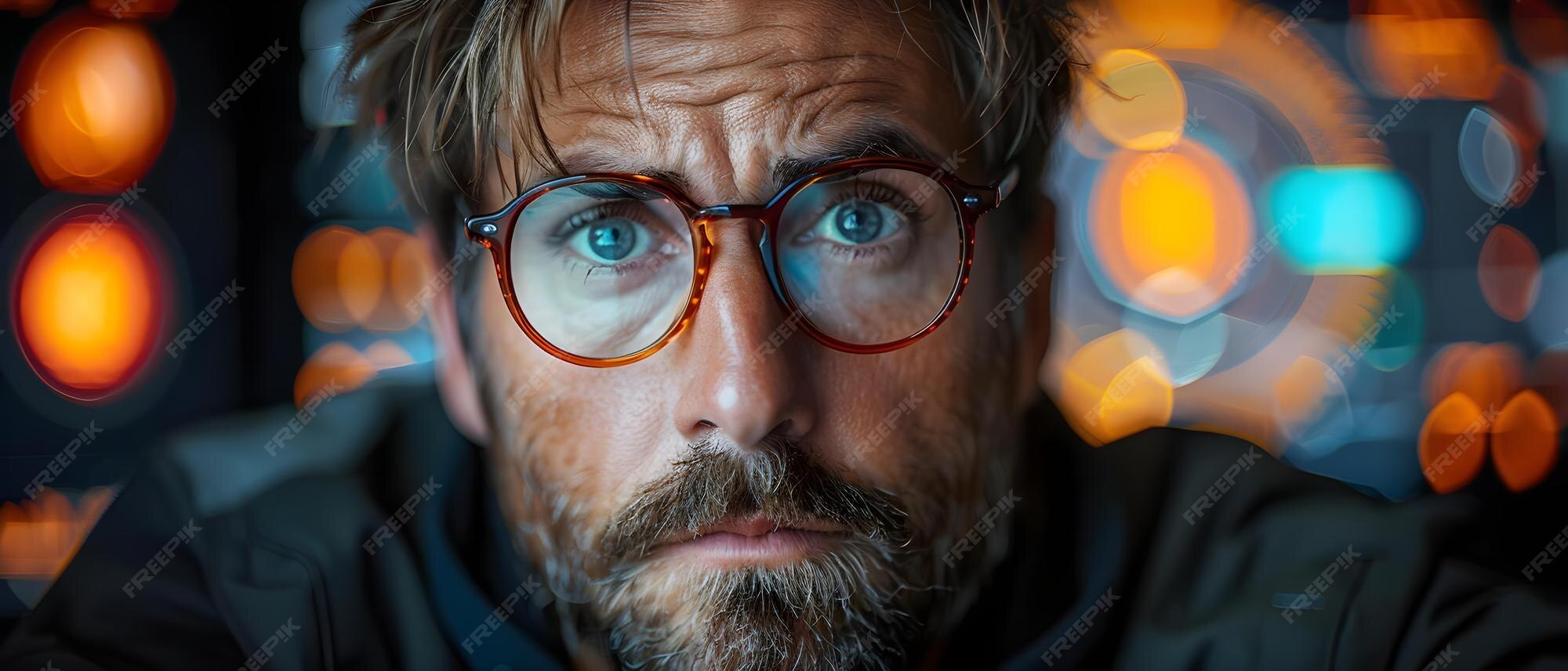 Premium Photo Focused Programmer With Glasses Working On Coding And Cyber Security Concept