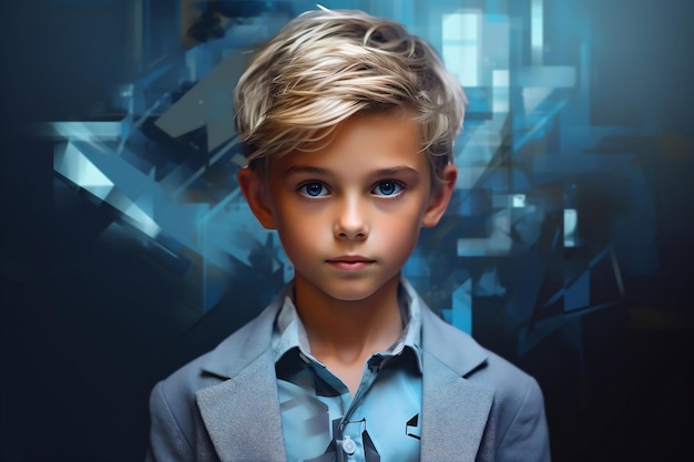 Premium AI Image | Focused Young Student Boy39s Portrait Ai Premium AI Image | Focused Young Student Boy39s Portrait Ai