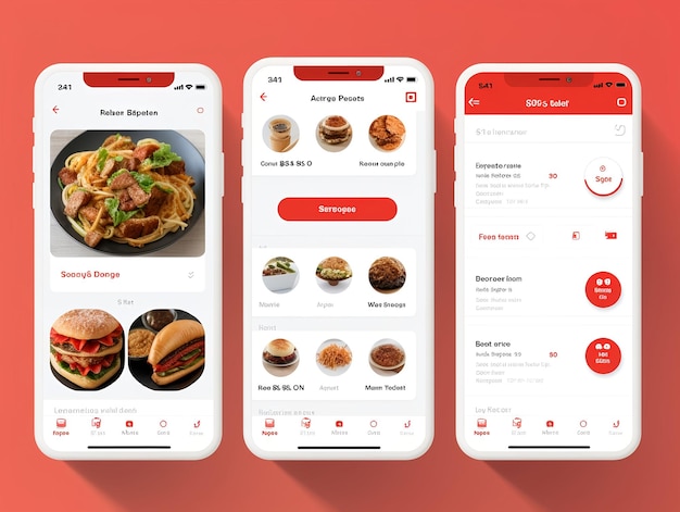 Premium AI Image | Food delivery mobile app UI UX design concept AI ... Premium AI Image | Food delivery mobile app UI UX design concept AI ...