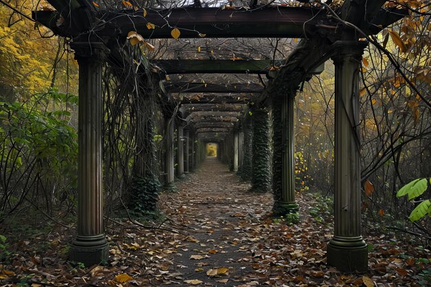 Premium Photo | Antique Ancient pergola pavilion Generate Ai Premium Photo | Antique Ancient pergola pavilion Generate Ai