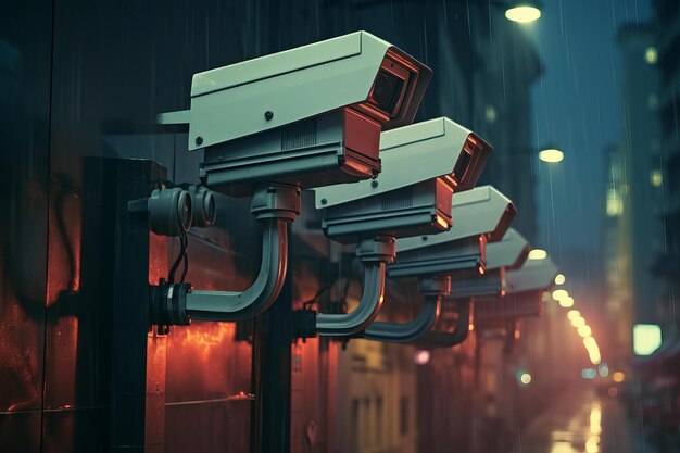 Premium Photo | Fortified Security camera building Generate Ai Premium Photo | Fortified Security camera building Generate Ai
