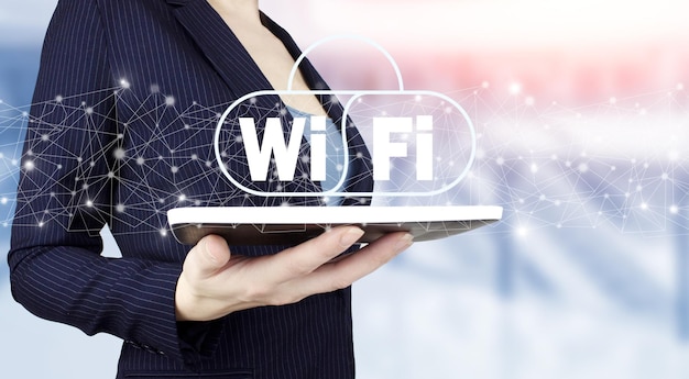 Premium Photo | Free WiFi network signal technology internet concept ... Premium Photo | Free WiFi network signal technology internet concept ...