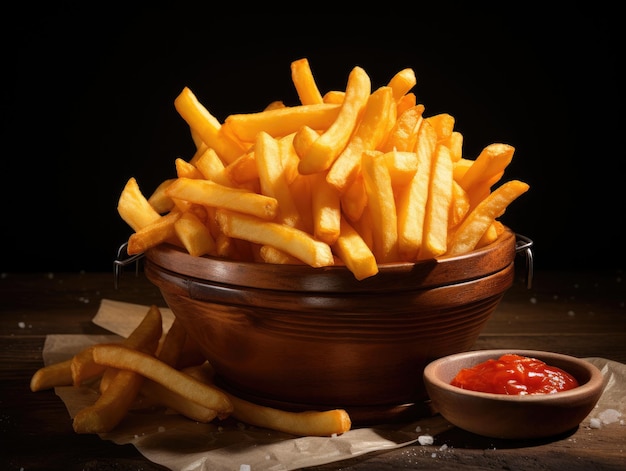 Premium AI Image | French fries ai generated Premium AI Image | French fries ai generated