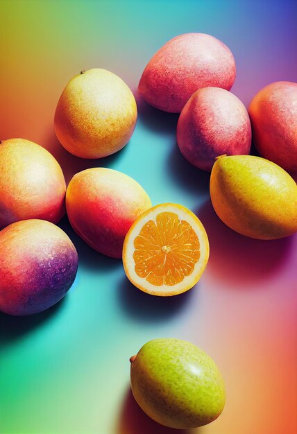 Premium AI Image | Fresh Fruits Assorted Fruits Colorful Premium AI Image | Fresh Fruits Assorted Fruits Colorful