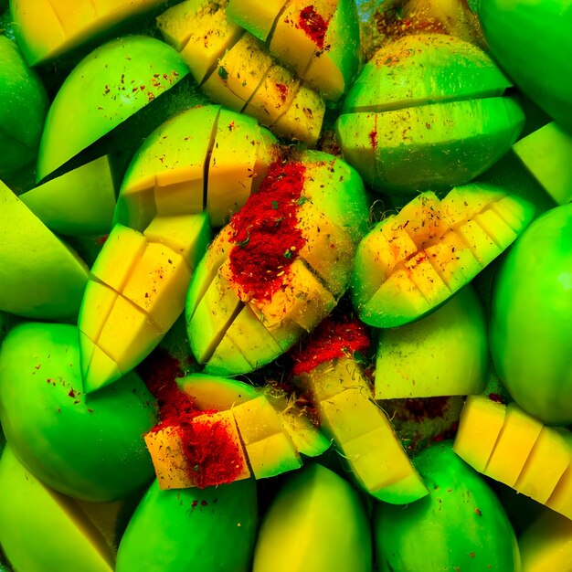 Fresh sliced mango isolated | Premium AI-generated image Fresh sliced mango isolated | Premium AI-generated image