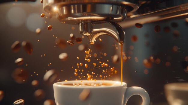 A Freshly Brewed Espresso Shot | Premium AI-generated image A Freshly Brewed Espresso Shot | Premium AI-generated image