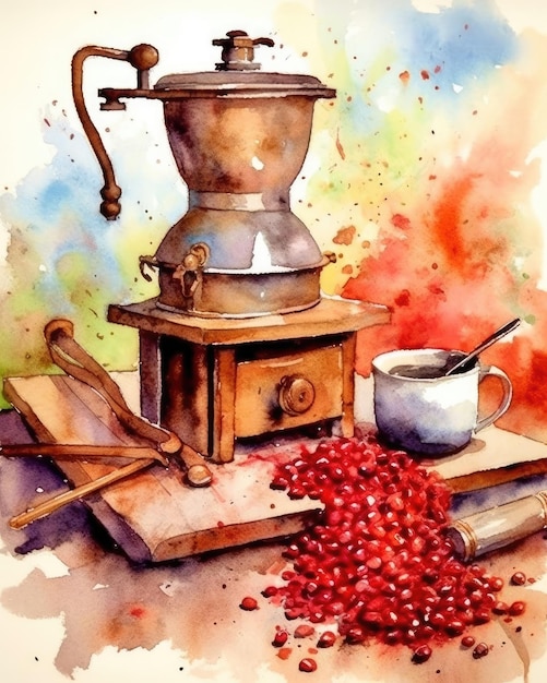 Premium AI Image | Freshly ground coffee beans emitted a tantalizing ... Premium AI Image | Freshly ground coffee beans emitted a tantalizing ...