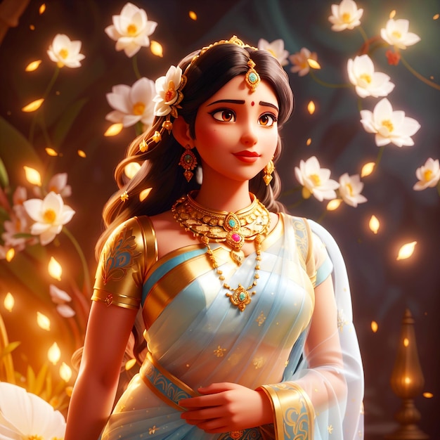 Premium Photo | Front view ultra detailed goddess sita Premium Photo | Front view ultra detailed goddess sita