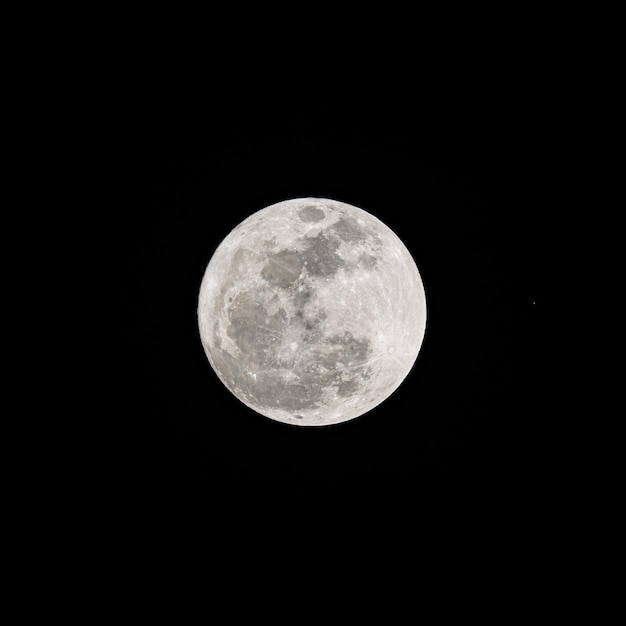 Premium Photo | Full moon on the dark sky Premium Photo | Full moon on the dark sky