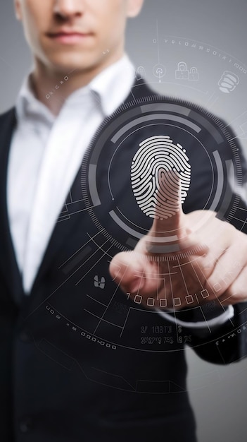 Future security technology fingerprint scan provides security access ... Future security technology fingerprint scan provides security access ...