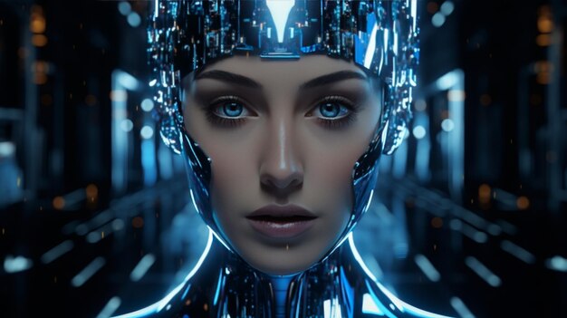 Futuristic ai and automation enhancing business efficiency with ... Futuristic ai and automation enhancing business efficiency with ...