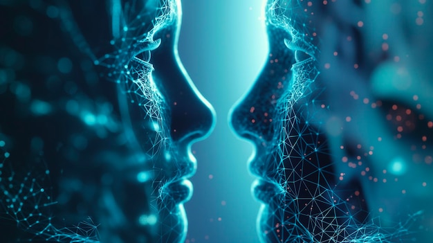 Premium Photo | Futuristic AI Avatars and Digital Doubles HumanMachine ... Premium Photo | Futuristic AI Avatars and Digital Doubles HumanMachine ...