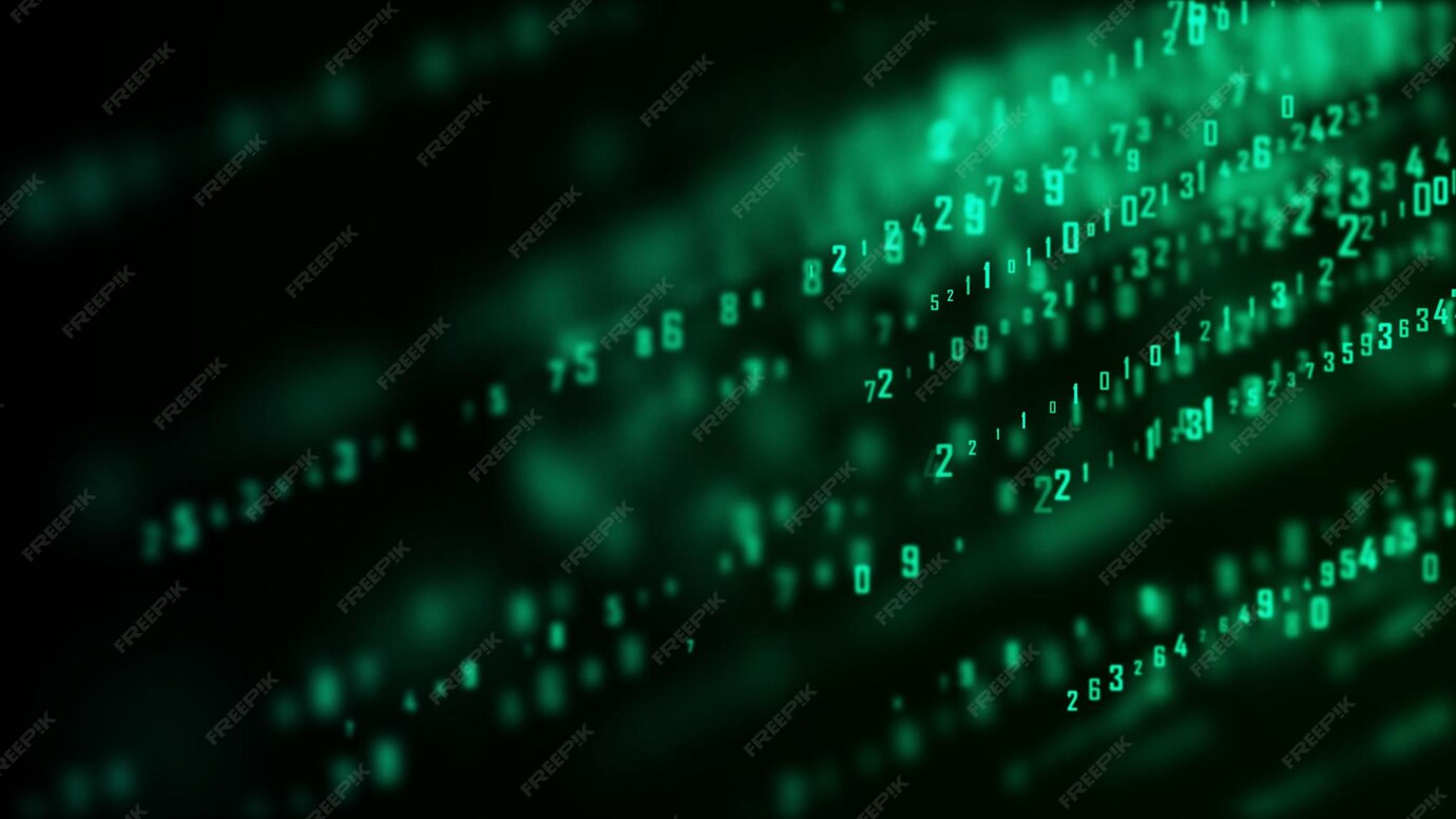 Premium Photo | Futuristic background green matrix Digital burst of data Coding or hacking ...