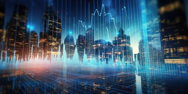 Premium Photo | Futuristic City Data Pulse Premium Photo | Futuristic City Data Pulse