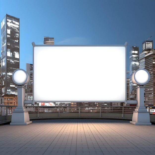 Premium Photo | Futuristic cityscape accentuating the empty canvas of a ... Premium Photo | Futuristic cityscape accentuating the empty canvas of a ...