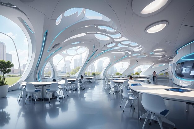 Premium AI Image | Futuristic Classroom Architecture Creating Adaptive ... Premium AI Image | Futuristic Classroom Architecture Creating Adaptive ...