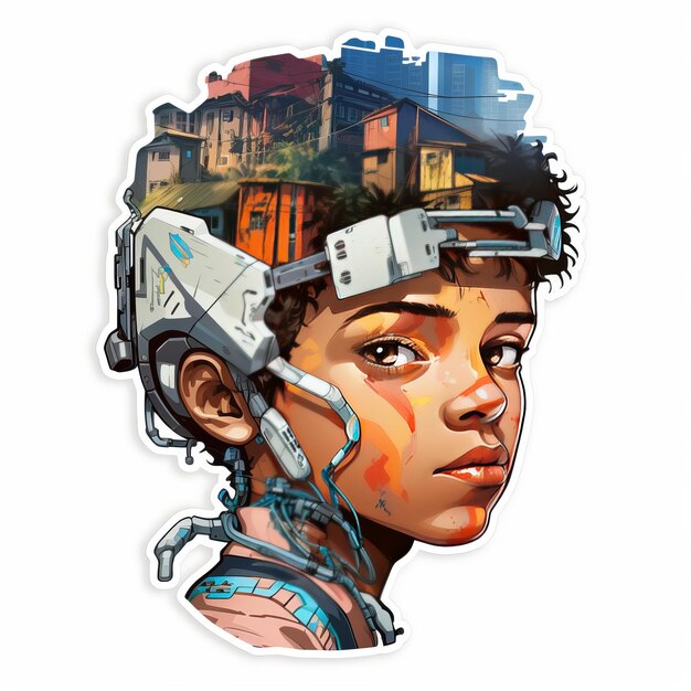 Premium AI Image | Futuristic Cyborg Favela Kid Unleashing the Power on ... Premium AI Image | Futuristic Cyborg Favela Kid Unleashing the Power on ...