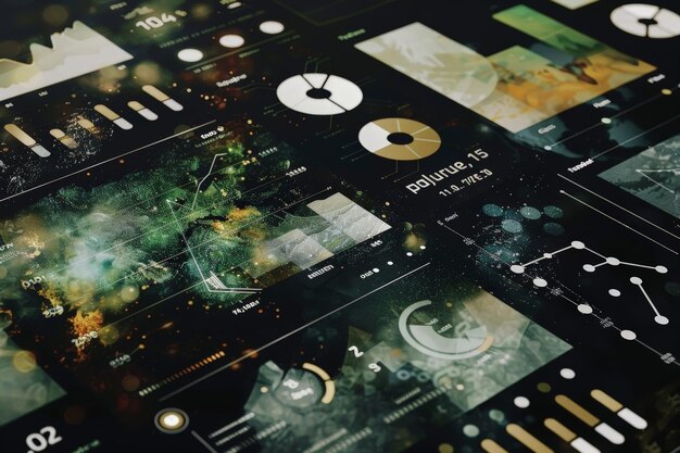 Premium Photo | Futuristic Data Display Interface Premium Photo | Futuristic Data Display Interface