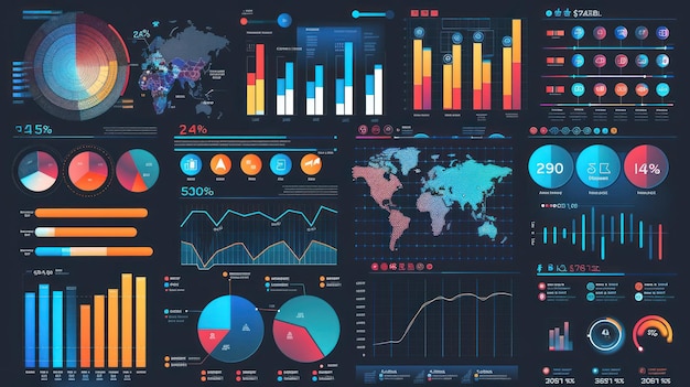 Premium Photo | Futuristic Data Visualization Interface Premium Photo | Futuristic Data Visualization Interface