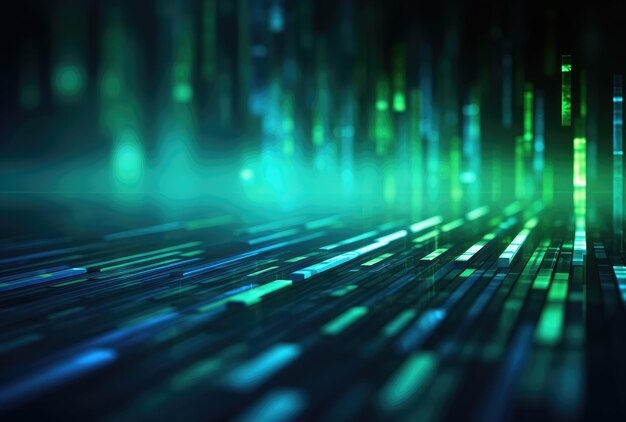 Futuristic Digital Data Stream Abstract | Premium AI-generated image Futuristic Digital Data Stream Abstract | Premium AI-generated image