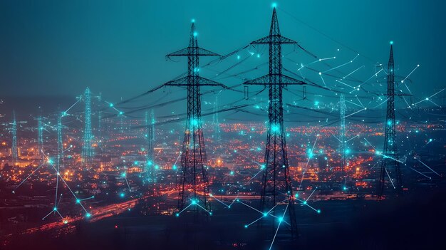 Futuristic Energy Grid Embracing Decentralized Power Generation Concept ... Futuristic Energy Grid Embracing Decentralized Power Generation Concept ...