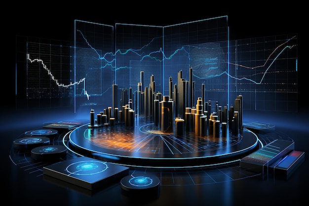Premium Photo | Futuristic_Financial_Data_Visualization Premium Photo | Futuristic_Financial_Data_Visualization