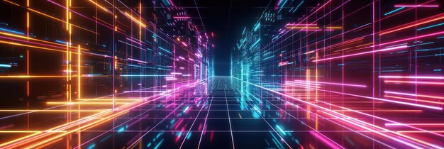 Premium Photo | Futuristic grid network with glowing nodes Premium Photo | Futuristic grid network with glowing nodes