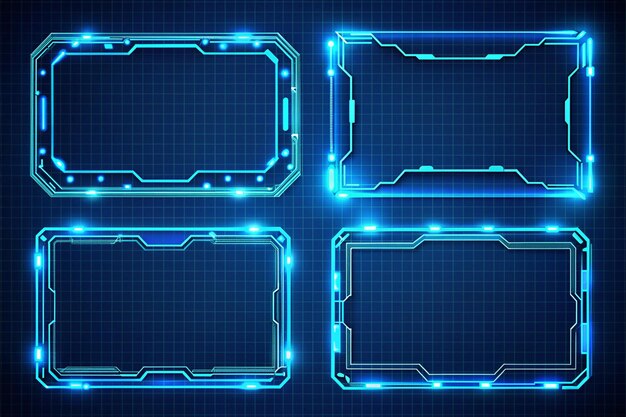 Futuristic HUD Frames and Text Boxes for SciFi Digital Screen Panels ... Futuristic HUD Frames and Text Boxes for SciFi Digital Screen Panels ...