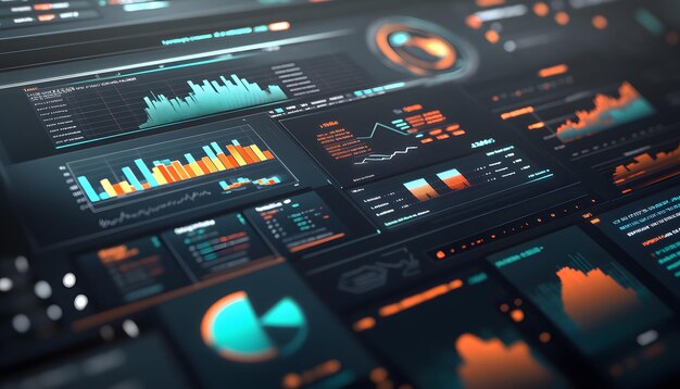 Futuristic Interface Display with Graphs and Data | Premium AI ... Futuristic Interface Display with Graphs and Data | Premium AI ...